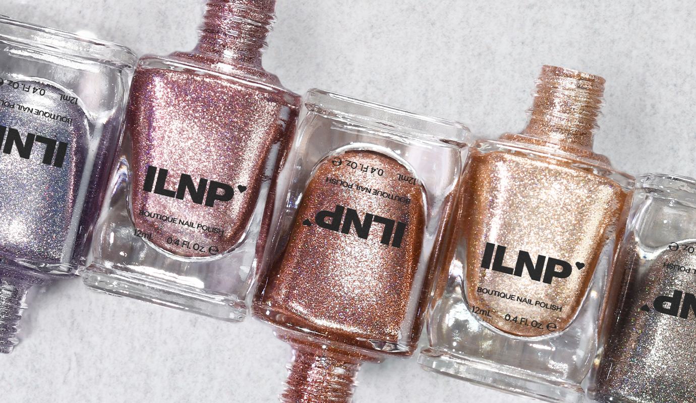 ILNP Raincoat - Rustic Orange Flakie Shimmer Nail Polish